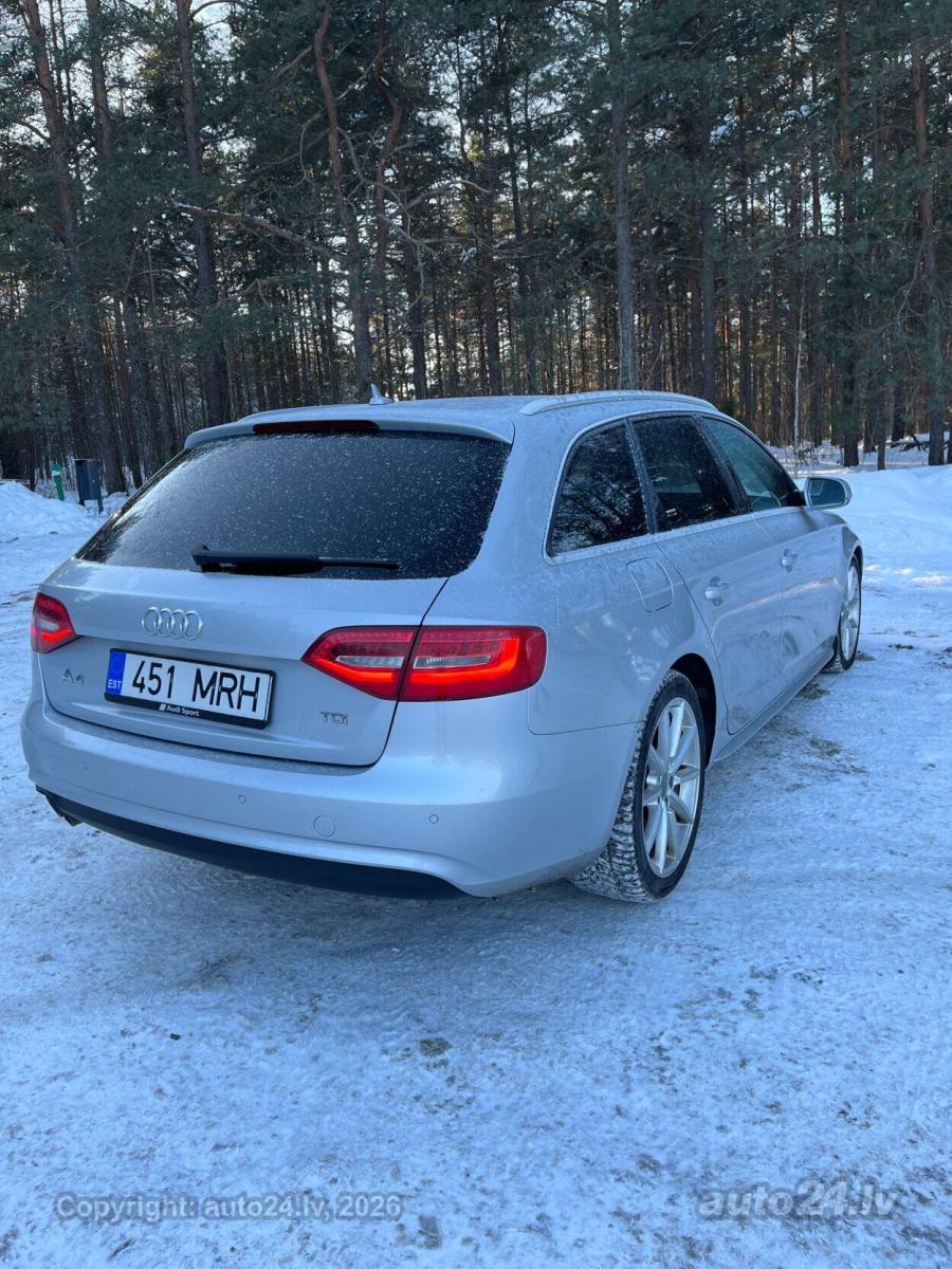 Pelēks Audi A4 2014 Tallina, ar dzinēja tilpumu 2.00 L un nobraukumu 276 tūkst. km par 9700 €, foto 6 vietnē AUTOMOTO.COM.LV