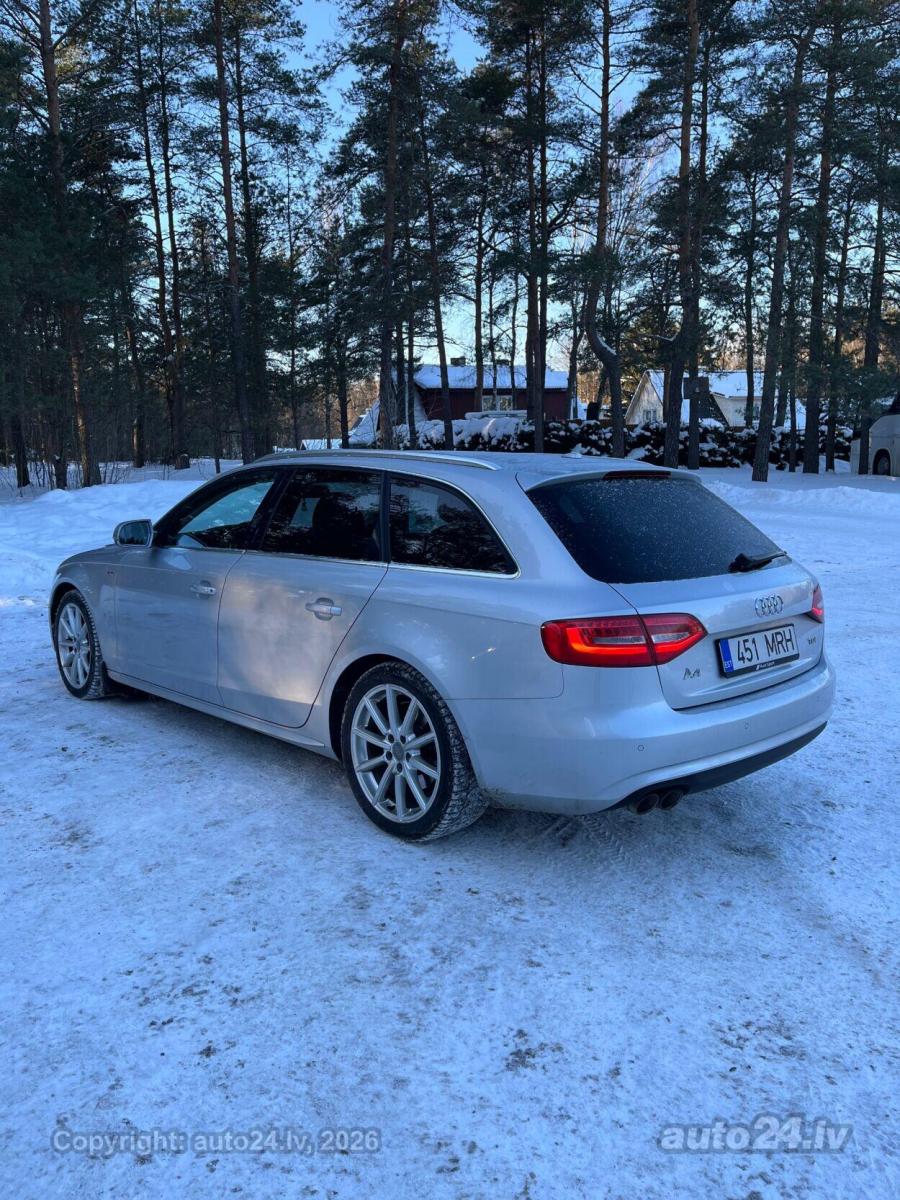 Pelēks Audi A4 2014 Tallina, ar dzinēja tilpumu 2.00 L un nobraukumu 276 tūkst. km par 9700 €, foto 8 vietnē AUTOMOTO.COM.LV