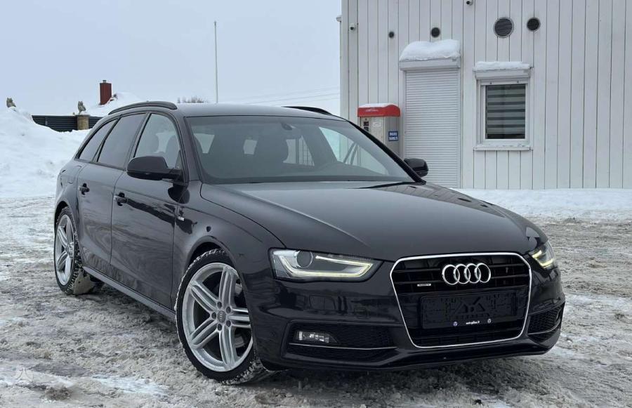 Pelēks Audi A4 2014 Raseiniai, ar dzinēja tilpumu 2.97 L un nobraukumu 289 tūkst. km par 9250 €, foto 1 vietnē AUTOMOTO.COM.LV