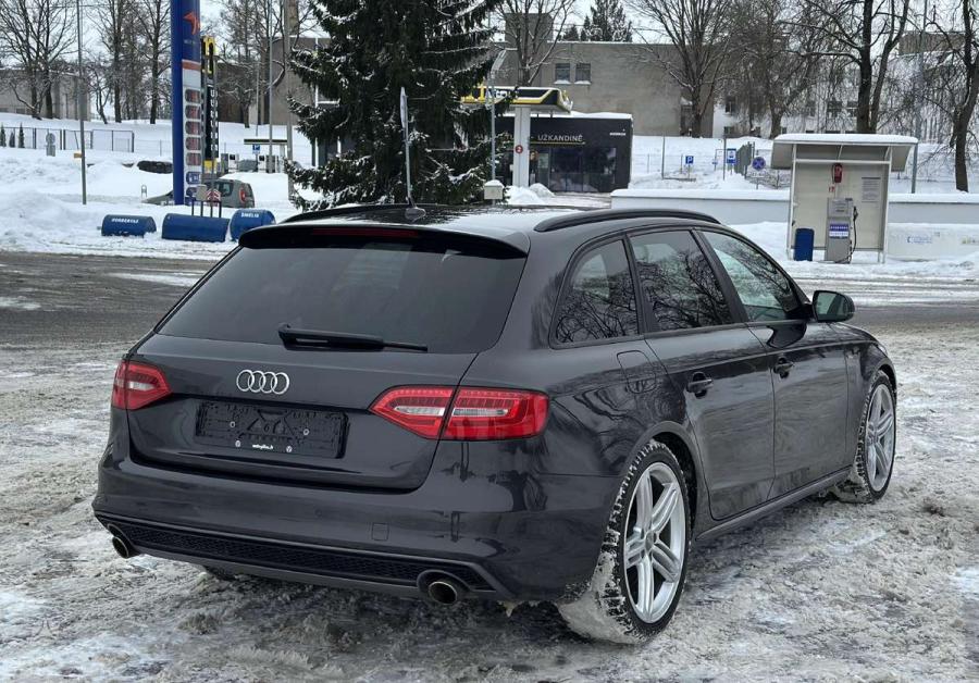 Pelēks Audi A4 2014 Raseiniai, ar dzinēja tilpumu 2.97 L un nobraukumu 289 tūkst. km par 9250 €, foto 9 vietnē AUTOMOTO.COM.LV