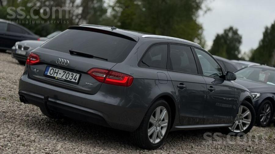 Pelēks Audi A4 2014 Jelgava, ar dzinēja tilpumu 1.80 L un nobraukumu 151 tūkst. km par 9990 €, foto 4 vietnē AUTOMOTO.COM.LV