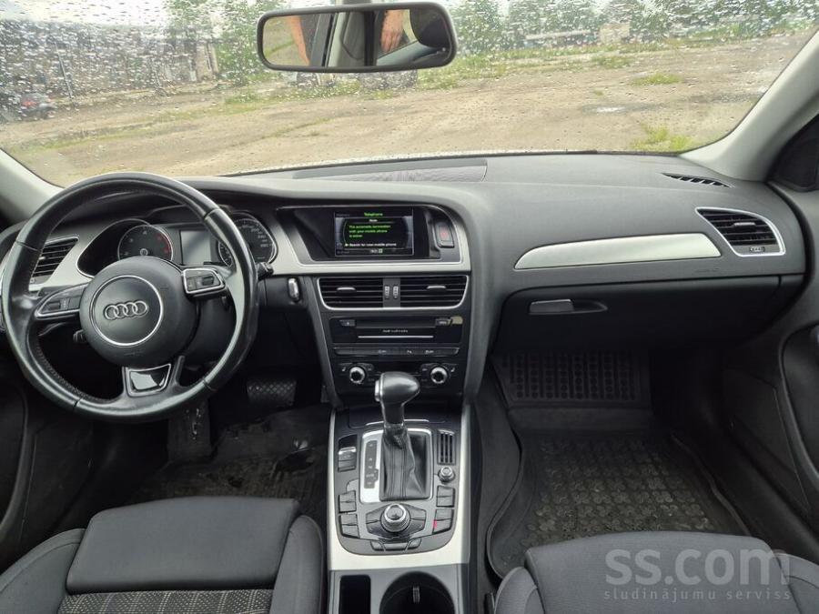 Pelēks Audi A4 2014 Bauska, ar dzinēja tilpumu 2.00 L un nobraukumu 401 tūkst. km par 6500 €, foto 14 vietnē AUTOMOTO.COM.LV