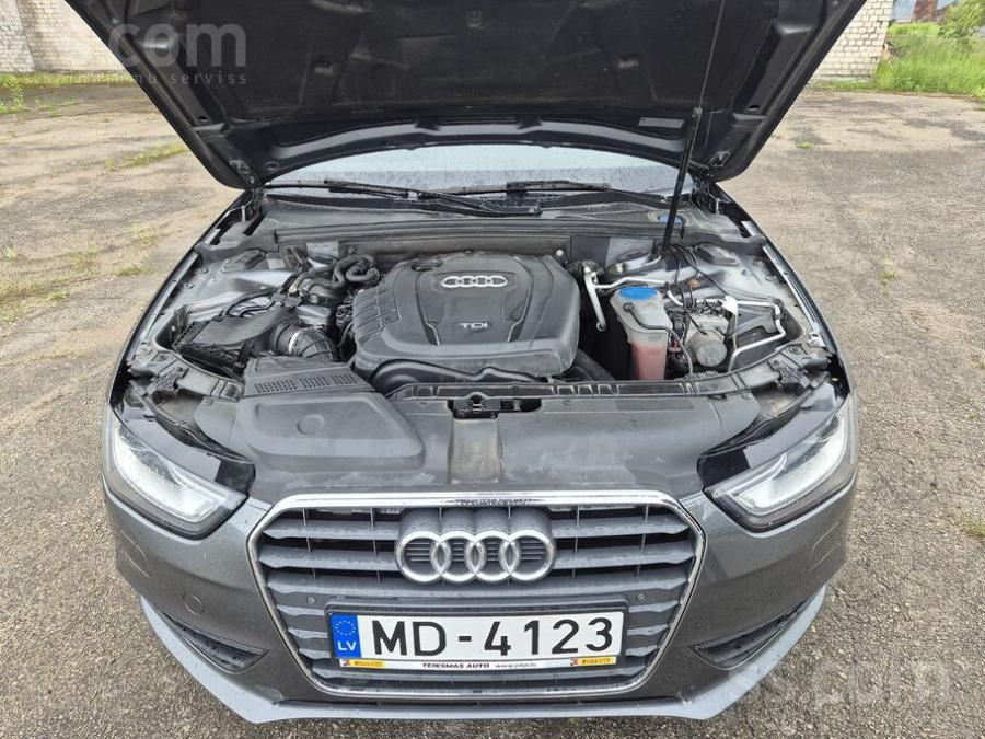 Pelēks Audi A4 2014 Bauska, ar dzinēja tilpumu 2.00 L un nobraukumu 401 tūkst. km par 6500 €, foto 16 vietnē AUTOMOTO.COM.LV