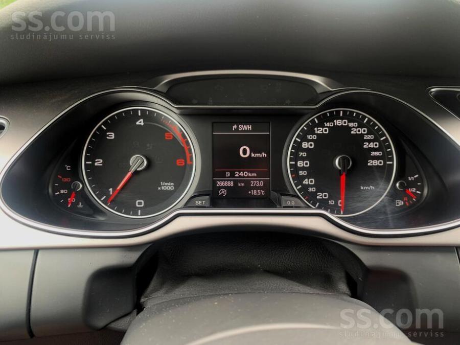 Grey Audi A4 2014 in Riga, with an engine capacity of 2.00 L and mileage of 267 thousand km for 8900 €, photo 13 on AUTOMOTO.COM.LV