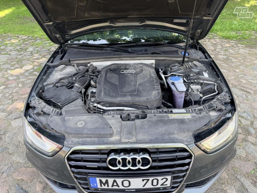 Grey Audi A4 2014 in Silute, with an engine capacity of 2.00 L and mileage of 302 thousand km for 8150 €, photo 10 on AUTOMOTO.COM.LV