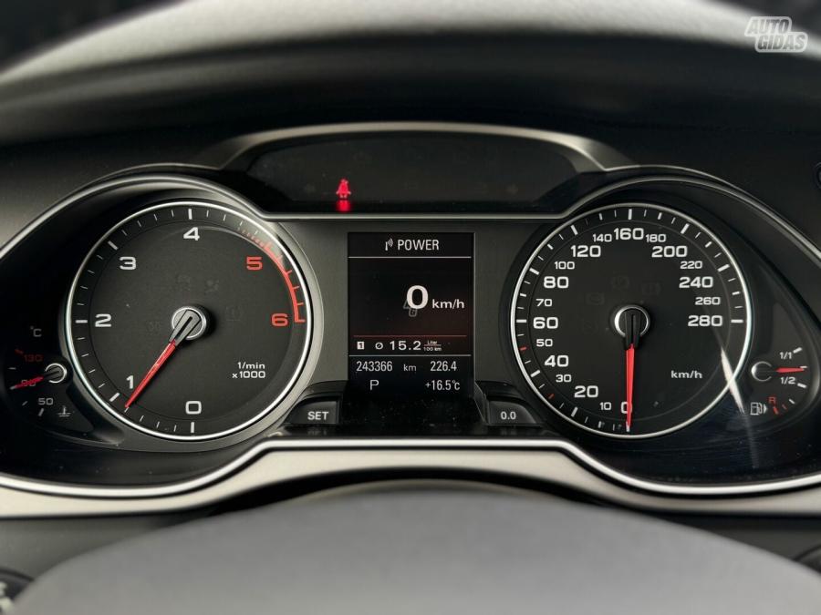 Pelēks Audi A4 2014 Viļņa, ar dzinēja tilpumu 2.00 L un nobraukumu 243 tūkst. km par 8900 €, foto 27 vietnē AUTOMOTO.COM.LV