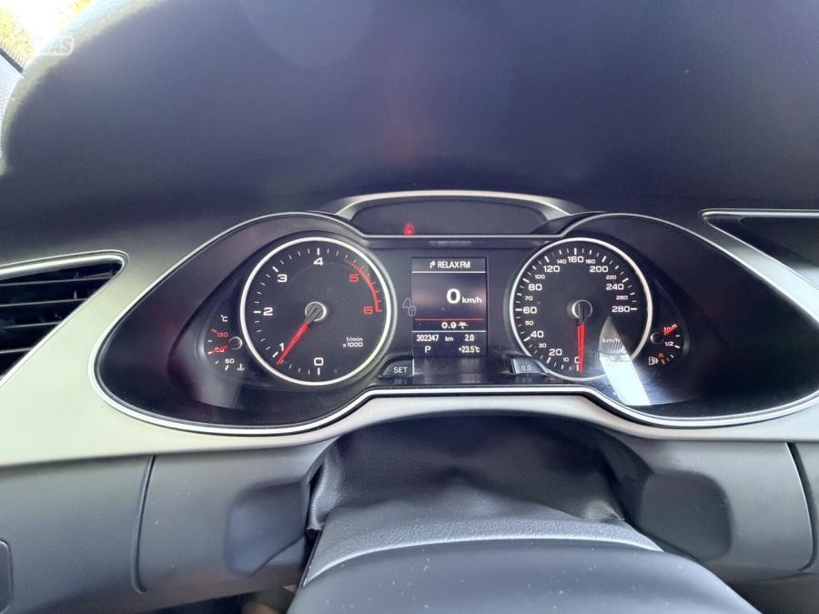 Grey Audi A4 2014 in Silute, with an engine capacity of 2.00 L and mileage of 302 thousand km for 8100 €, photo 16 on AUTOMOTO.COM.LV