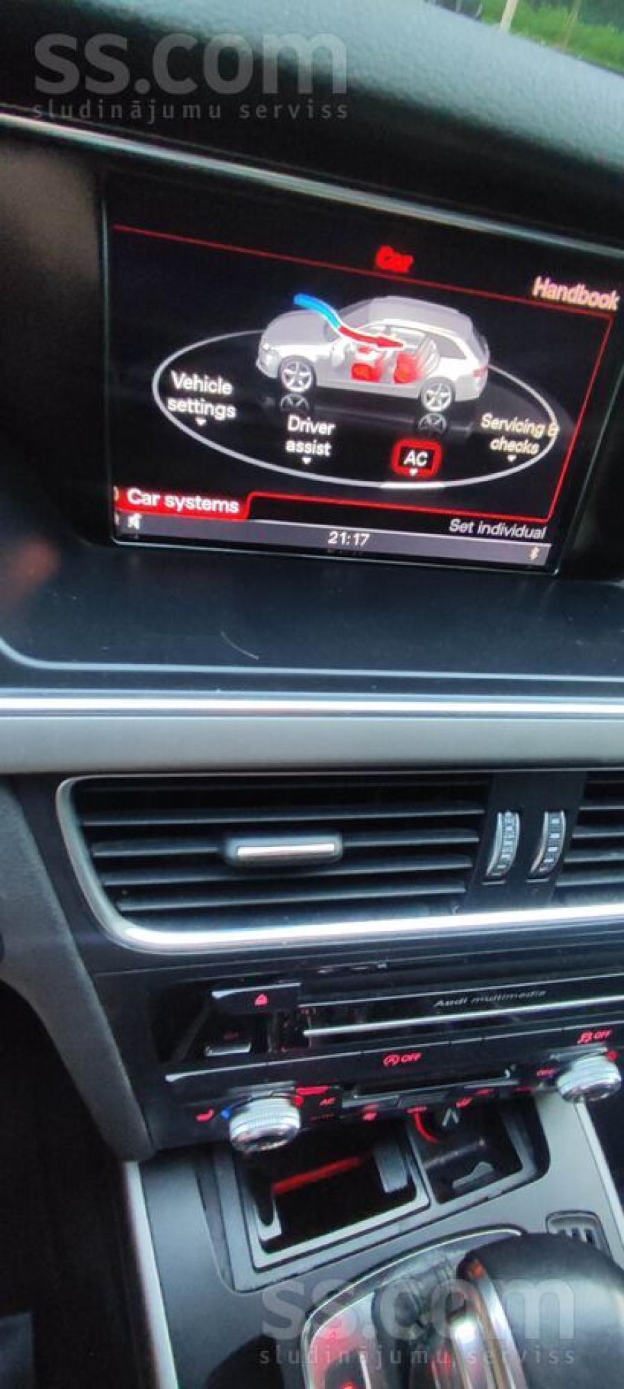 Pelēks Audi A4 2014 Jūrmala, ar dzinēja tilpumu 3.00 L un nobraukumu 276 tūkst. km par 6490 €, foto 21 vietnē AUTOMOTO.COM.LV