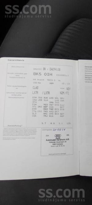 Pelēks Audi A4 2014 Jūrmala, ar dzinēja tilpumu 3.00 L un nobraukumu 276 tūkst. km par 6490 €, foto 25 vietnē AUTOMOTO.COM.LV