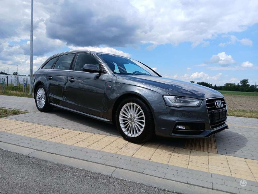 Grey Audi A4 2014 in Marijampole, with an engine capacity of 2.97 L and mileage of 252 thousand km for 6850 €, photo 1 on AUTOMOTO.COM.LV
