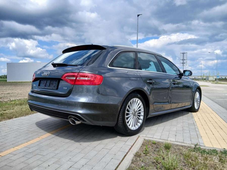 Grey Audi A4 2014 in Marijampole, with an engine capacity of 2.97 L and mileage of 252 thousand km for 6850 €, photo 5 on AUTOMOTO.COM.LV