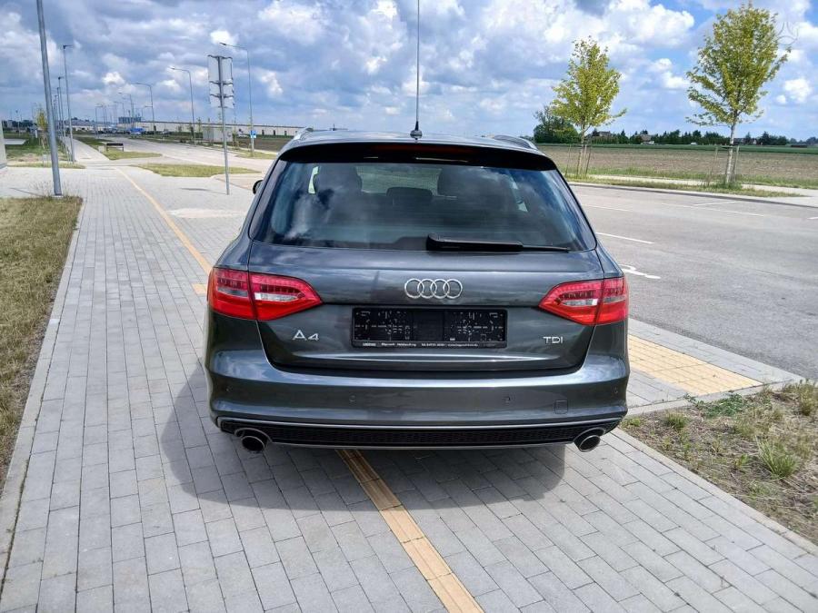 Grey Audi A4 2014 in Marijampole, with an engine capacity of 2.97 L and mileage of 252 thousand km for 6850 €, photo 19 on AUTOMOTO.COM.LV