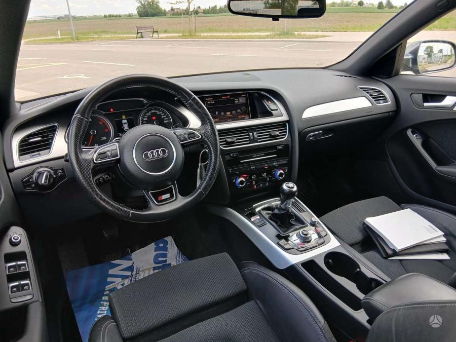Grey Audi A4 2014 in Marijampole, with an engine capacity of 2.97 L and mileage of 252 thousand km for 6850 €, photo 25 on AUTOMOTO.COM.LV