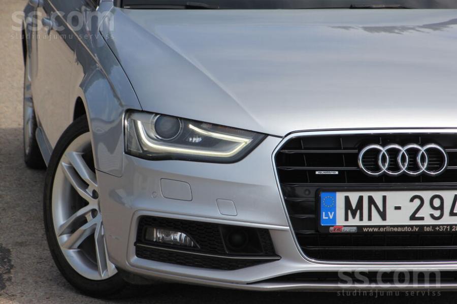 Pelēks Audi A4 2014 Tukums, ar dzinēja tilpumu 2.00 L un nobraukumu 374 tūkst. km par 6990 €, foto 27 vietnē AUTOMOTO.COM.LV