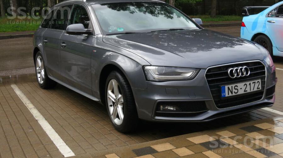 Grey Audi A4 2014 in Jurmala, with an engine capacity of 3.00 L and mileage of 276 thousand km for 6490 €, photo 3 on AUTOMOTO.COM.LV