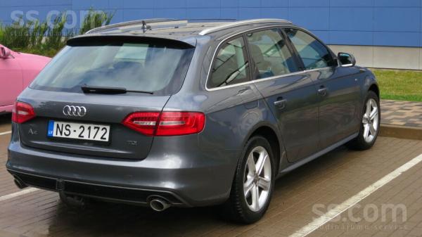 Grey Audi A4 2014 in Jurmala, with an engine capacity of 3.00 L and mileage of 276 thousand km for 6490 €, photo 5 on AUTOMOTO.COM.LV