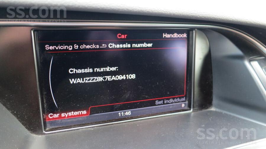 Grey Audi A4 2014 in Jurmala, with an engine capacity of 3.00 L and mileage of 276 thousand km for 6490 €, photo 15 on AUTOMOTO.COM.LV