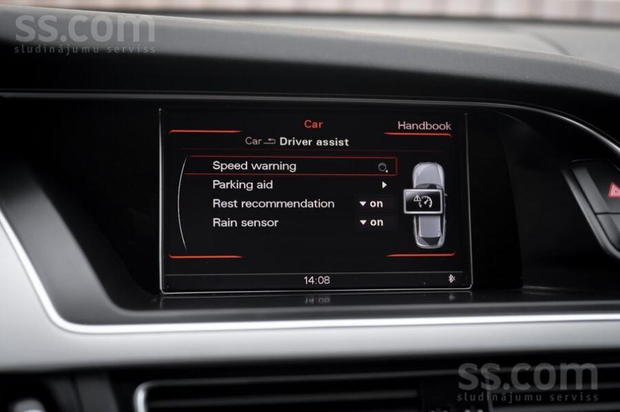 Grey Audi A4 2014 in Talsi, with an engine capacity of 2.00 L and mileage of 223 thousand km for 9950 €, photo 25 on AUTOMOTO.COM.LV