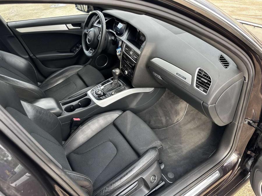Grey Audi A4 2014 in Prienai, with an engine capacity of 2.97 L and mileage of 305 thousand km for 7700 €, photo 13 on AUTOMOTO.COM.LV