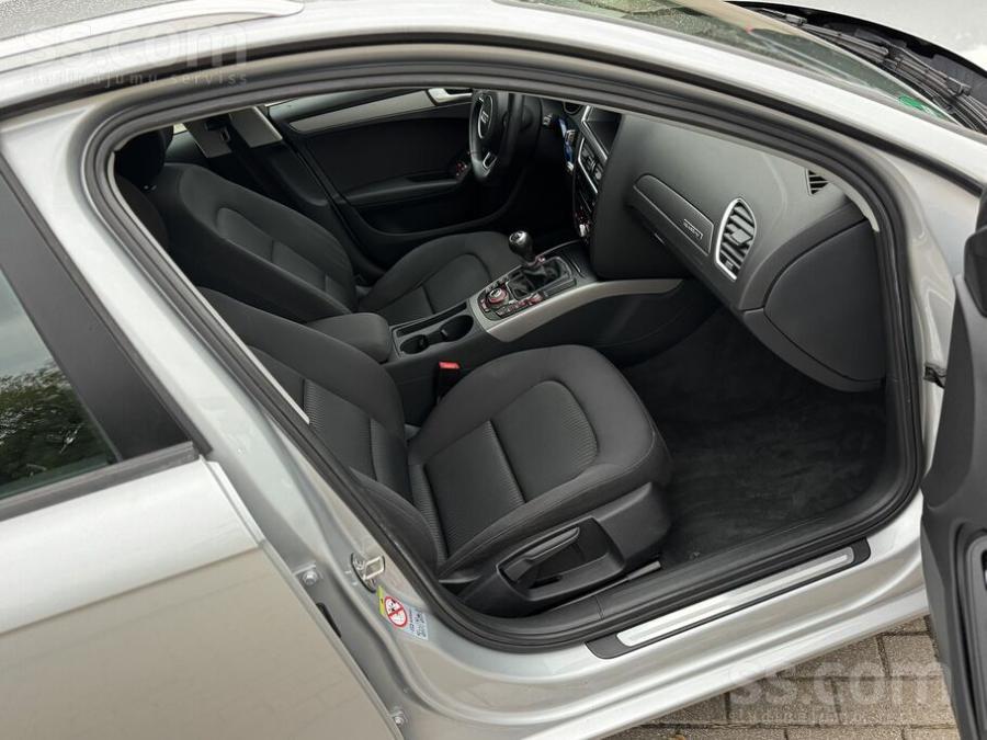 Grey Audi A4 2014 in Jurmala, with an engine capacity of 1.80 L and mileage of 301 thousand km for 7590 €, photo 8 on AUTOMOTO.COM.LV