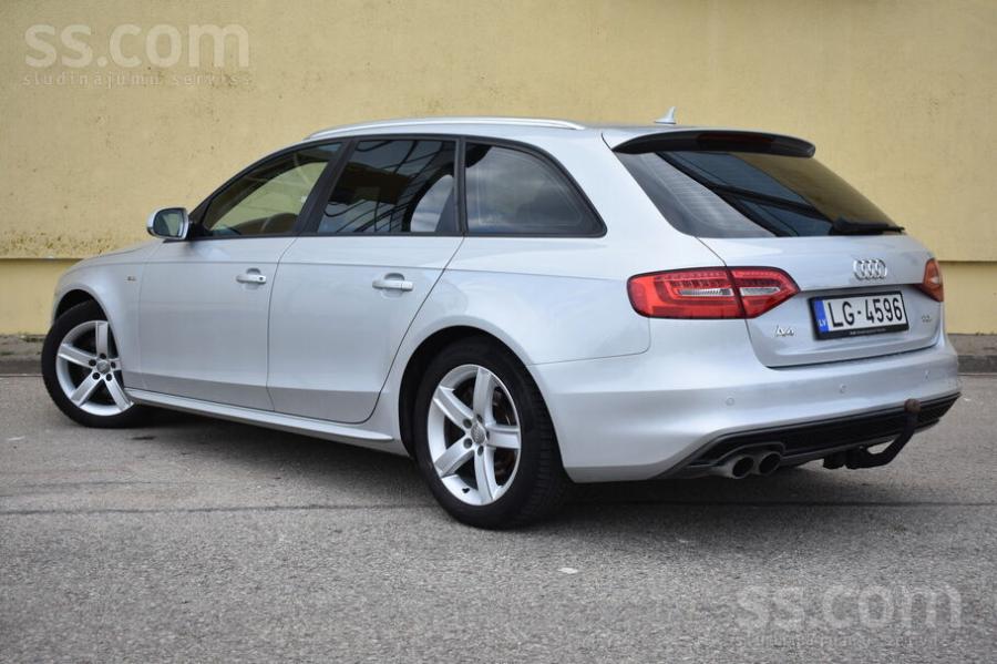 Pelēks Audi A4 2014 Talsi, ar dzinēja tilpumu 2.00 L un nobraukumu 294 tūkst. km par 7200 €, foto 3 vietnē AUTOMOTO.COM.LV