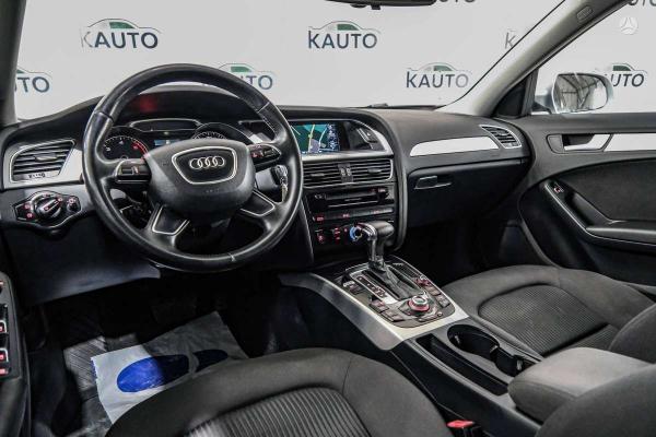 Audi A4 2014 in Kaunas on AUTOMOTO.COM.LV Grey Audi A4 2014 in Kaunas, with an engine capacity of 2.00 L and mileage of 273 thousand km for 8890 €, photo 8 on AUTOMOTO.COM.LV