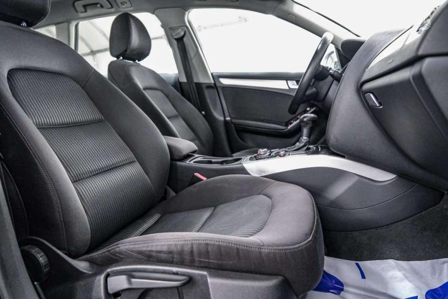 Pelēks Audi A4 2014 Kauņa, ar dzinēja tilpumu 2.00 L un nobraukumu 273 tūkst. km par 8890 €, foto 13 vietnē AUTOMOTO.COM.LV