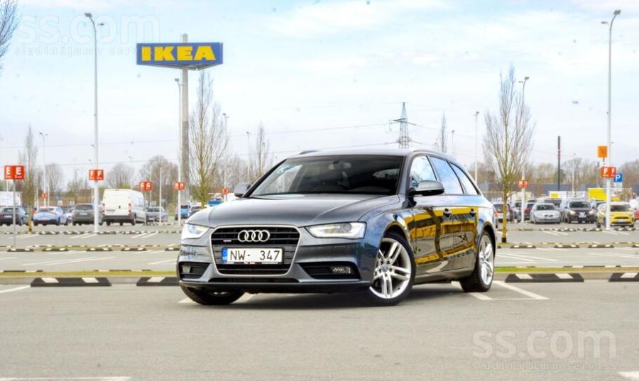 Grey Audi A4 2015 in Riga, with an engine capacity of 2.00 L and mileage of 326 thousand km for 8290 €, photo 1 on AUTOMOTO.COM.LV