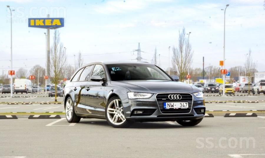 Grey Audi A4 2015 in Riga, with an engine capacity of 2.00 L and mileage of 326 thousand km for 8290 €, photo 3 on AUTOMOTO.COM.LV