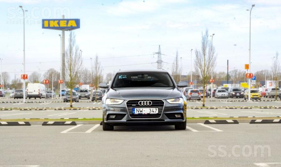 Grey Audi A4 2015 in Riga, with an engine capacity of 2.00 L and mileage of 326 thousand km for 8290 €, photo 4 on AUTOMOTO.COM.LV