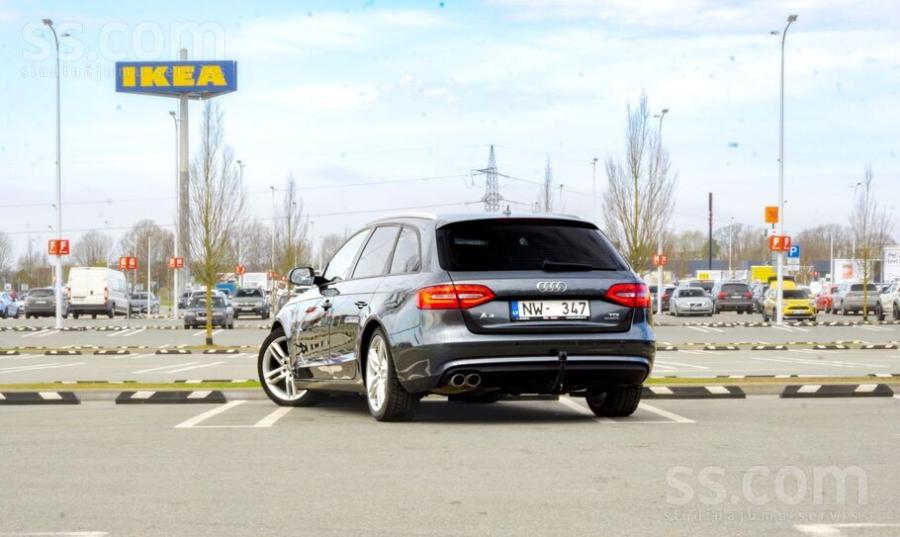 Grey Audi A4 2015 in Riga, with an engine capacity of 2.00 L and mileage of 326 thousand km for 8290 €, photo 8 on AUTOMOTO.COM.LV