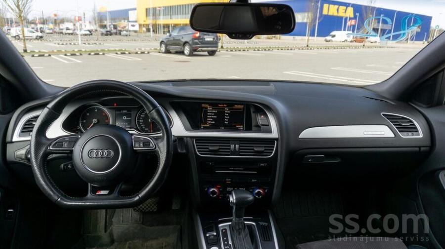 Grey Audi A4 2015 in Riga, with an engine capacity of 2.00 L and mileage of 326 thousand km for 8290 €, photo 12 on AUTOMOTO.COM.LV