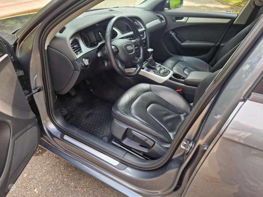 Grey Audi A4 2015 in Kaunas, with an engine capacity of 1.97 L and mileage of 181 thousand km for 8700 €, photo 11 on AUTOMOTO.COM.LV