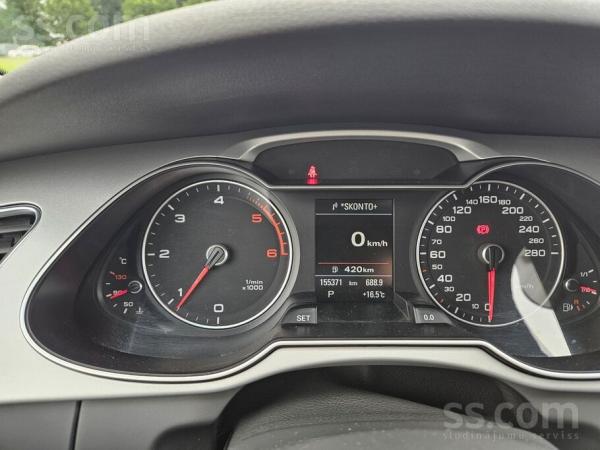 Серый Ауди А4 2015 в Рига, объемом двигателя 2.00 л и пробегом 155 тыс. км за 14500 €, фото 11 на AUTOMOTO.COM.LV