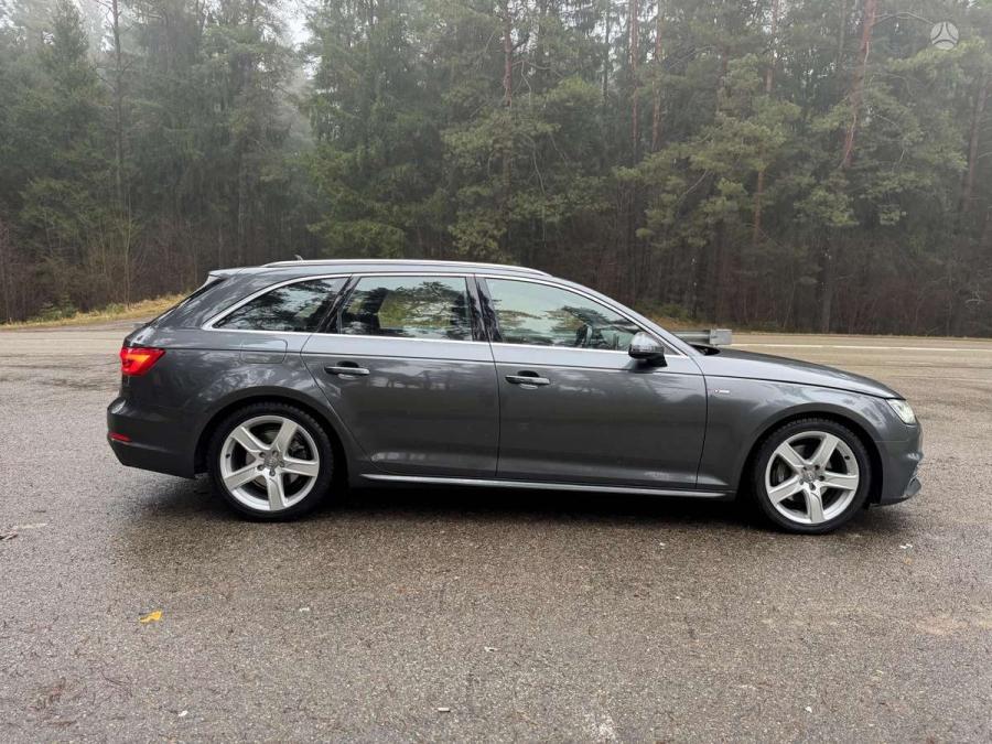 Grey Audi A4 2016 in Anyksciai, with an engine capacity of 1.97 L and mileage of 180 thousand km for 13899 €, photo 1 on AUTOMOTO.COM.LV