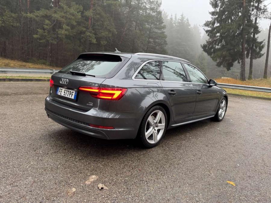 Grey Audi A4 2016 in Anyksciai, with an engine capacity of 1.97 L and mileage of 180 thousand km for 13899 €, photo 2 on AUTOMOTO.COM.LV