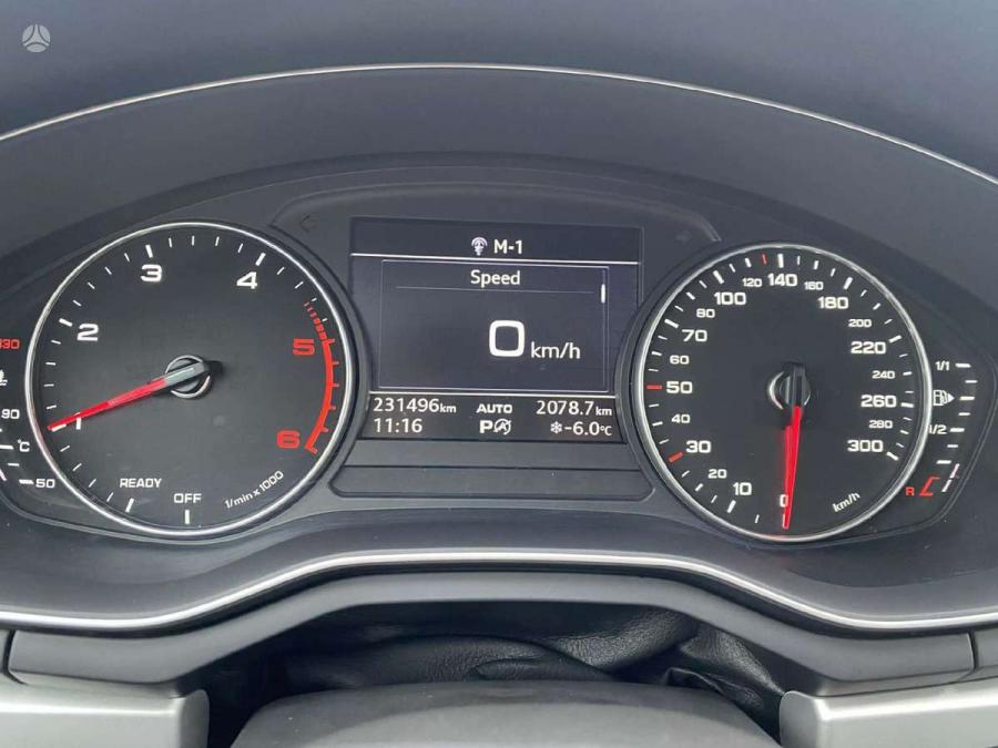 Grey Audi A4 2016 in Kaunas, with an engine capacity of 1.97 L and mileage of 231 thousand km for 12000 €, photo 12 on AUTOMOTO.COM.LV