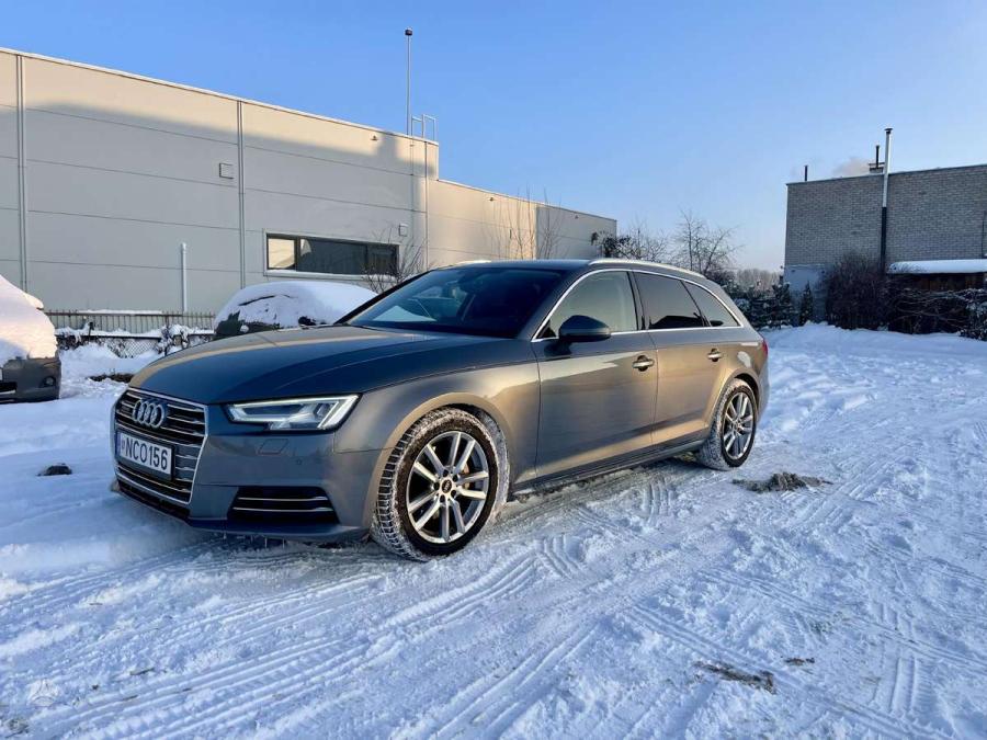 Pelēks Audi A4 2016 Kauņa, ar dzinēja tilpumu 1.97 L un nobraukumu 327 tūkst. km par 11390 €, foto 1 vietnē AUTOMOTO.COM.LV
