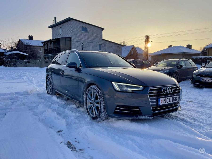 Pelēks Audi A4 2016 Kauņa, ar dzinēja tilpumu 1.97 L un nobraukumu 327 tūkst. km par 11390 €, foto 4 vietnē AUTOMOTO.COM.LV
