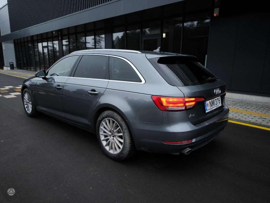 Grey Audi A4 2016 in Utena, with an engine capacity of 1.97 L and mileage of 222 thousand km for 10550 €, photo 18 on AUTOMOTO.COM.LV