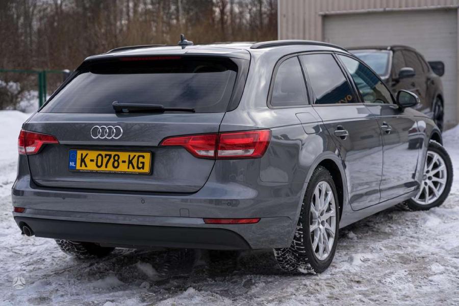 Grey Audi A4 2016 in Vilnius, with an engine capacity of 1.97 L and mileage of 240 thousand km for 12900 €, photo 16 on AUTOMOTO.COM.LV