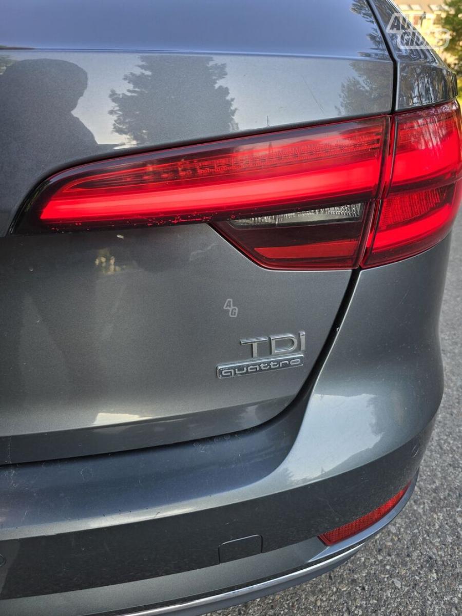 Grey Audi A4 2016 in Vilnius, with an engine capacity of 2.00 L and mileage of 297 thousand km for 10550 €, photo 6 on AUTOMOTO.COM.LV