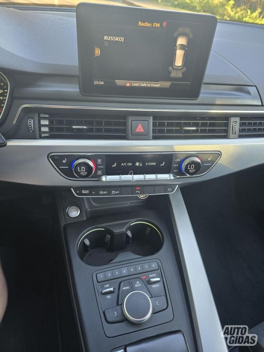 Grey Audi A4 2016 in Vilnius, with an engine capacity of 2.00 L and mileage of 297 thousand km for 10550 €, photo 16 on AUTOMOTO.COM.LV