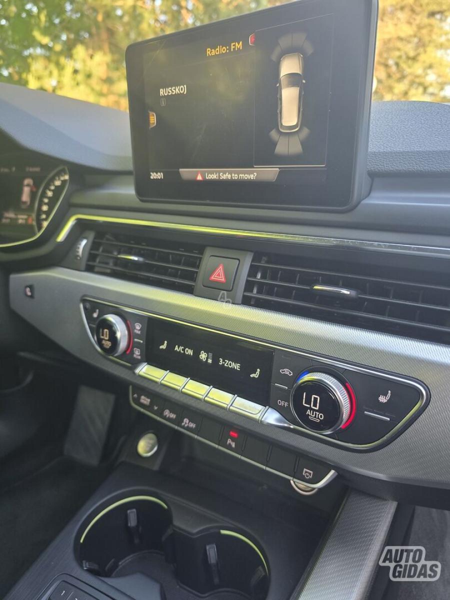 Grey Audi A4 2016 in Vilnius, with an engine capacity of 2.00 L and mileage of 297 thousand km for 10550 €, photo 17 on AUTOMOTO.COM.LV