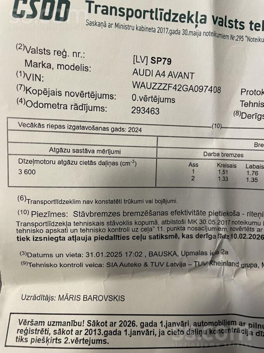 Pelēks Audi A4 2016 Bauska, ar dzinēja tilpumu 2.00 L un nobraukumu 0 tūkst. km par 14500 €, foto 26 vietnē AUTOMOTO.COM.LV