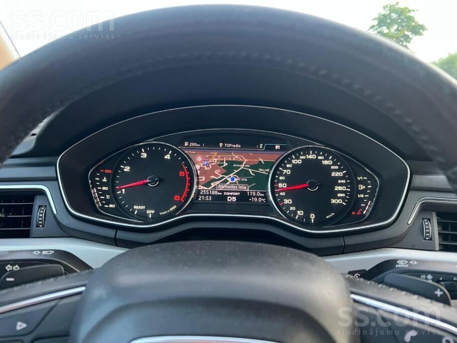 Pelēks Audi A4 2016 Jelgava, ar dzinēja tilpumu 3.00 L un nobraukumu 255 tūkst. km par 12990 €, foto 22 vietnē AUTOMOTO.COM.LV