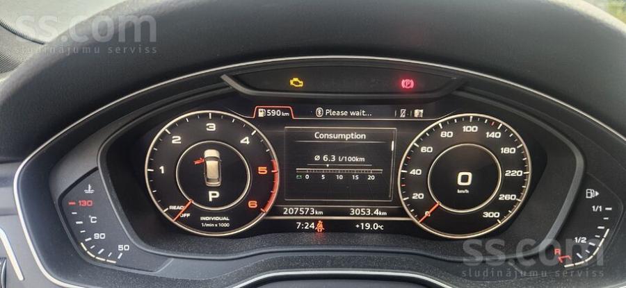 Pelēks Audi A4 2016 Jelgava, ar dzinēja tilpumu 3.00 L un nobraukumu 208 tūkst. km par 17700 €, foto 9 vietnē AUTOMOTO.COM.LV