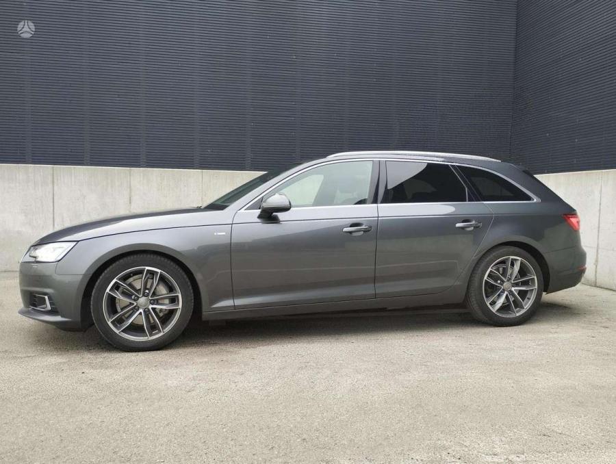Grey Audi A4 2016 in Panevezys, with an engine capacity of 1.97 L and mileage of 240 thousand km for 15970 €, photo 9 on AUTOMOTO.COM.LV