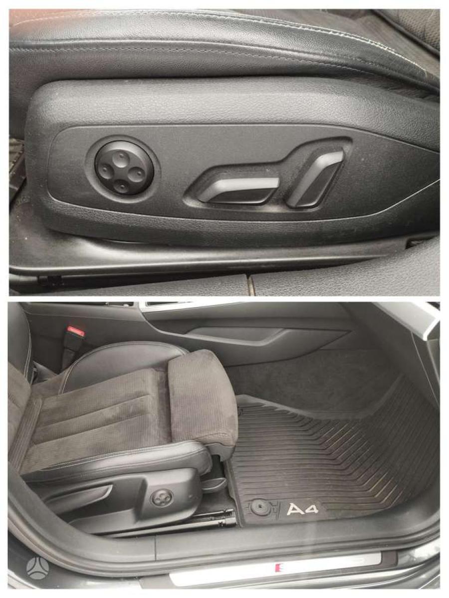 Grey Audi A4 2016 in Panevezys, with an engine capacity of 1.97 L and mileage of 240 thousand km for 15970 €, photo 17 on AUTOMOTO.COM.LV