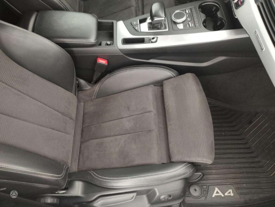 Grey Audi A4 2016 in Panevezys, with an engine capacity of 1.97 L and mileage of 240 thousand km for 15970 €, photo 19 on AUTOMOTO.COM.LV